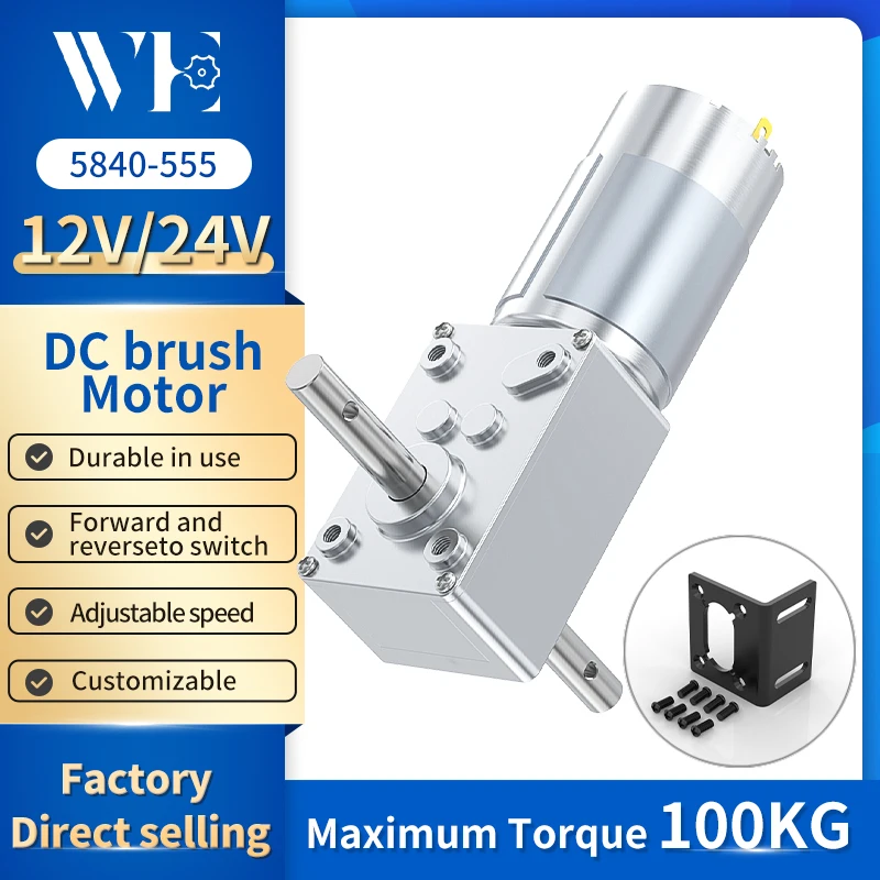 5840-555-Miniature-Brushed-DC-Motor-12V-24V-Bidirectional-Round-Shaft ...