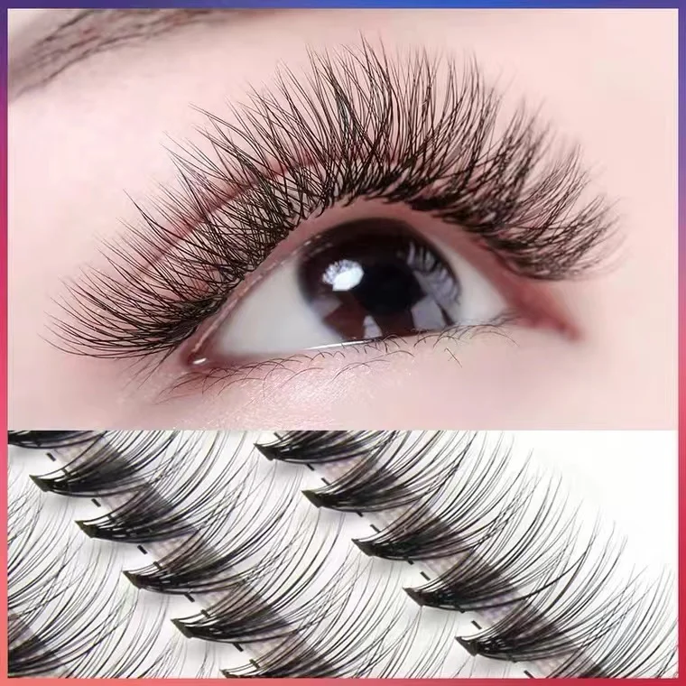 Extension-de-cils-individuels-de-style-naturel-cils-en-grappe-cils ...