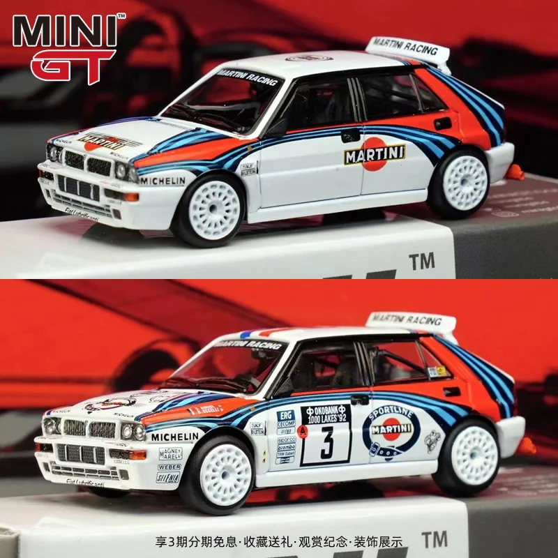 Tsm mini gt 1:64 lancia delta hf evo martini 3 modelo de carro ...