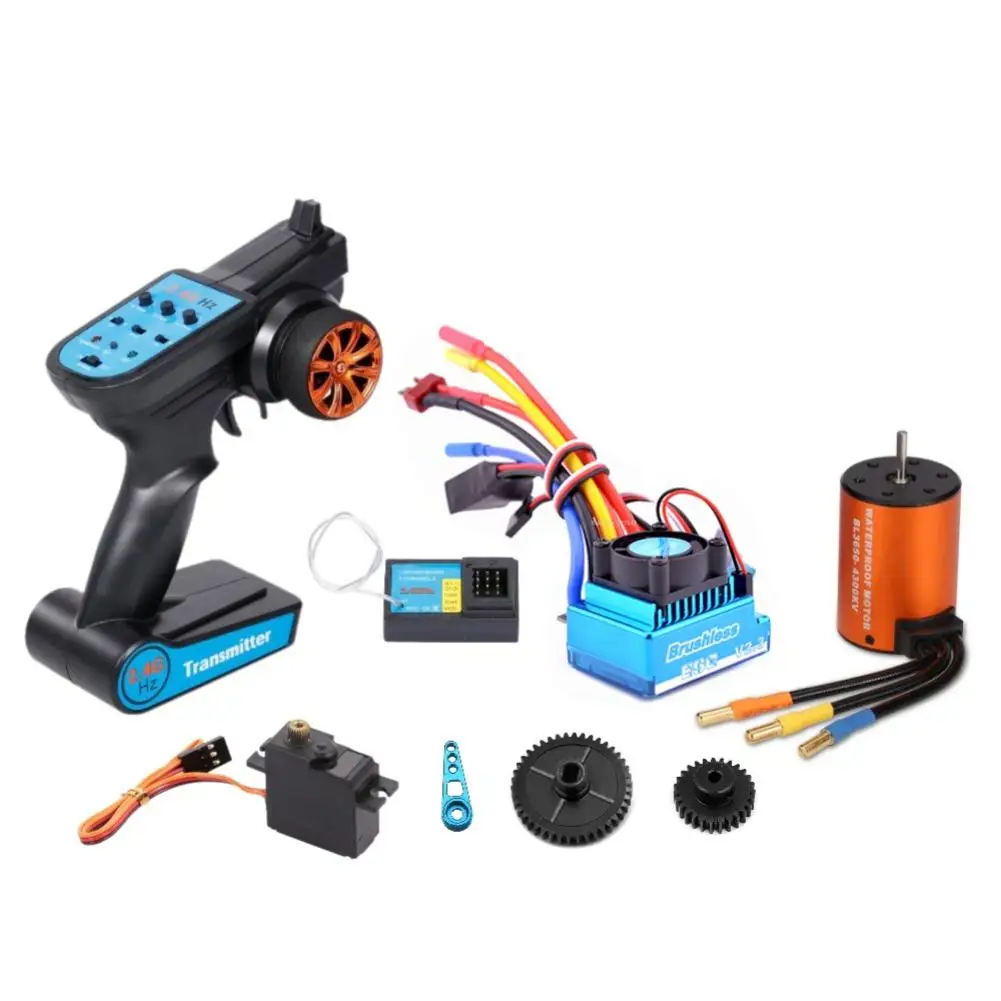 Professional-Motor-Brushless-ESC-Set-2-4g-Remote-Control-Steering-Gear ...