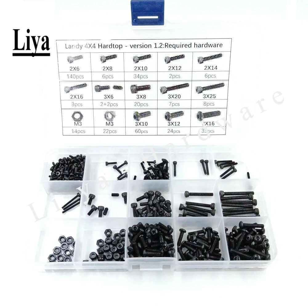 Landy 4*4 Hardtop Version 1.2 Required haraware Model set screws DIN912 ...