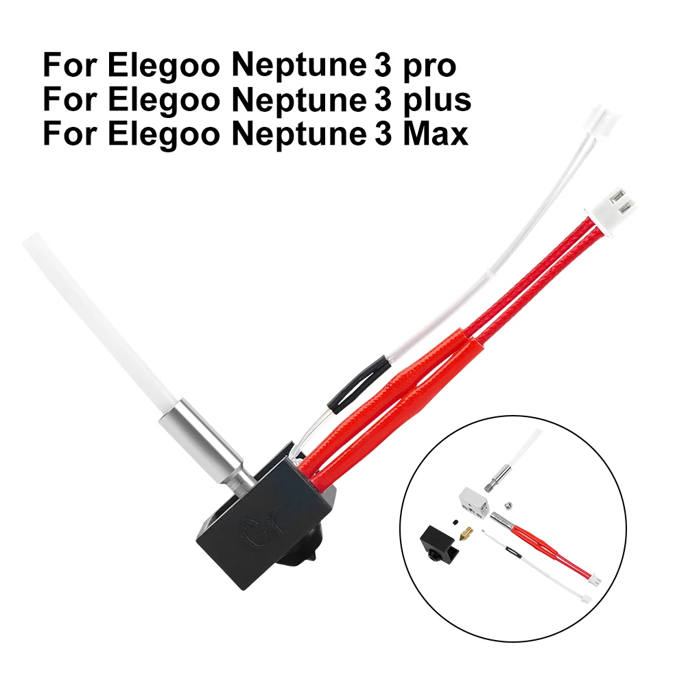 Hotend-Kit-For-Elegoo-Neptune-3-Pro-Plus-Max-Heatbreak-Heated-Block ...