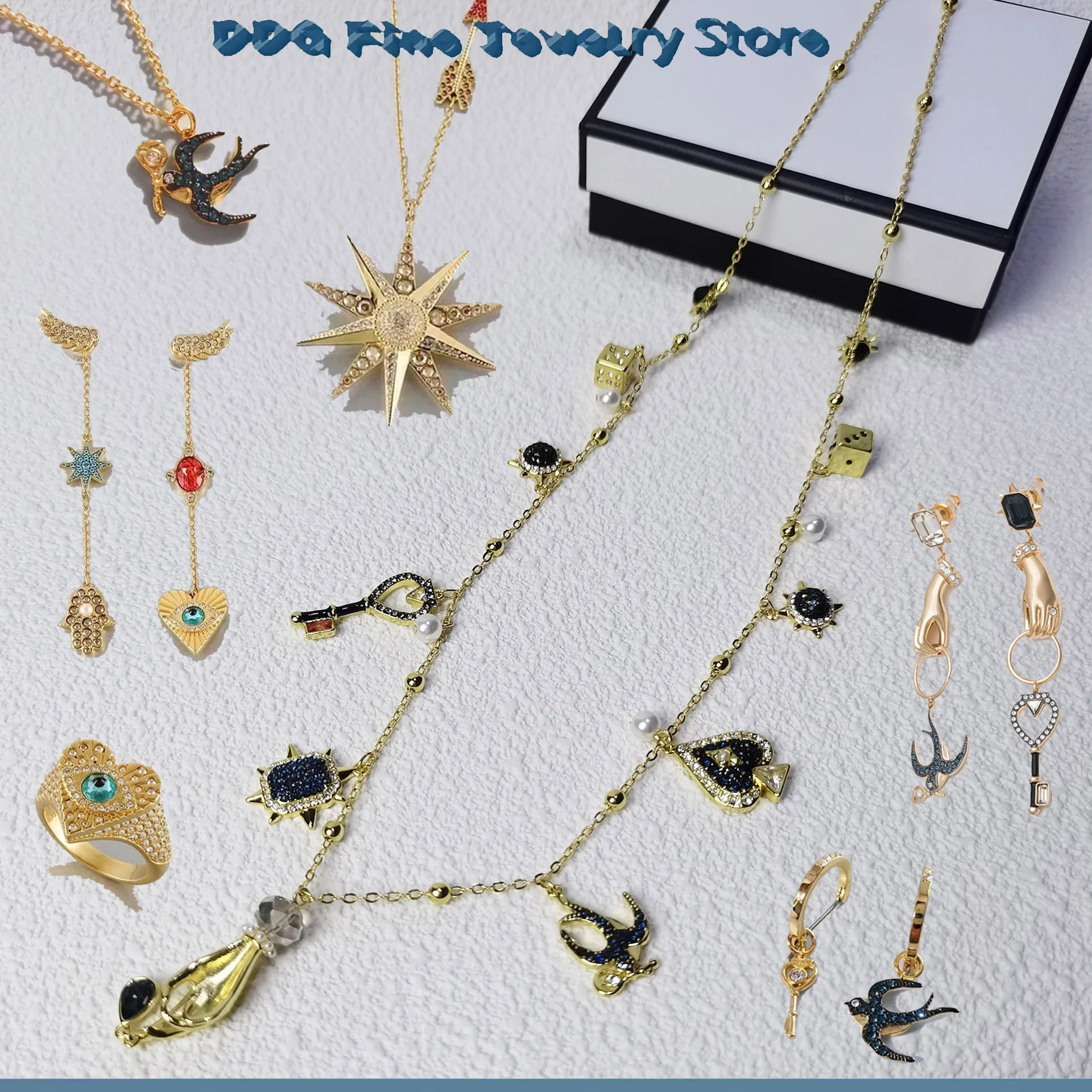 Original-Retro-Style-Jewelry-Set-Luxury-Tarot-Card-Palm-Earring ...