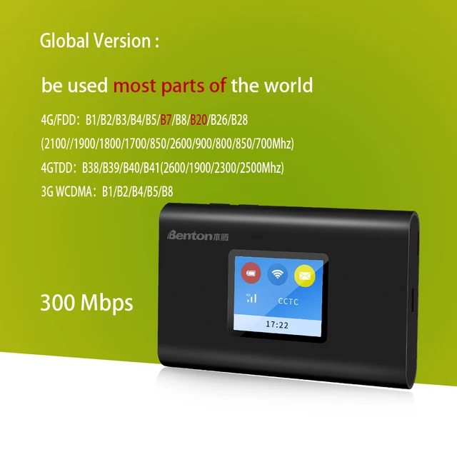 Benton M100 2022 잠금 해제, 4G Cat6 Mifi 와이파이 Lte, 한국 ldw922, 와이파이 6 핫스팟 ...