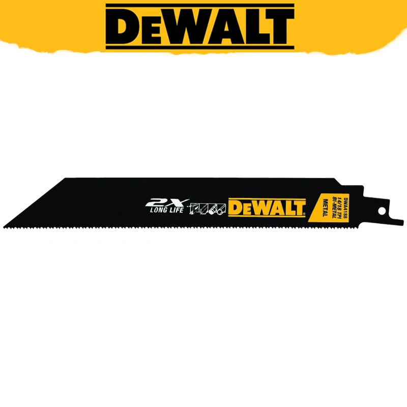 DEWALT 8-In 2X Premium Metal Cutting Blade Durable Reciprocating Blade ...