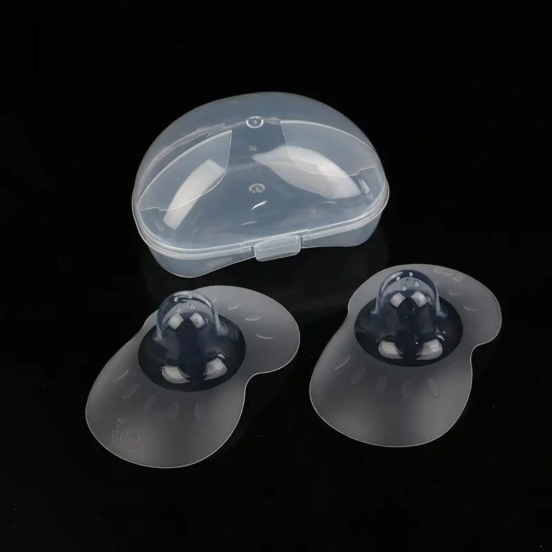 2Pcs-Silicone-Nipple-Protectors-Feeding-Mothers-Nipple-Shields-Protection-Cover-Breastfeeding ...