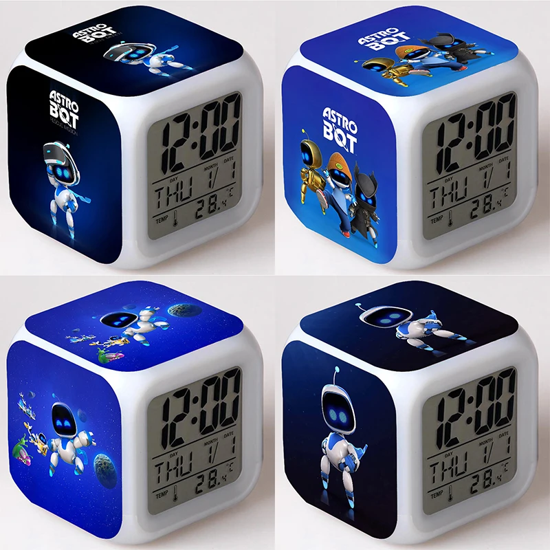Astro-Bot-Alram-Clock-Astronaut-LED-Change-Color-Multi-Function-Bedroom ...