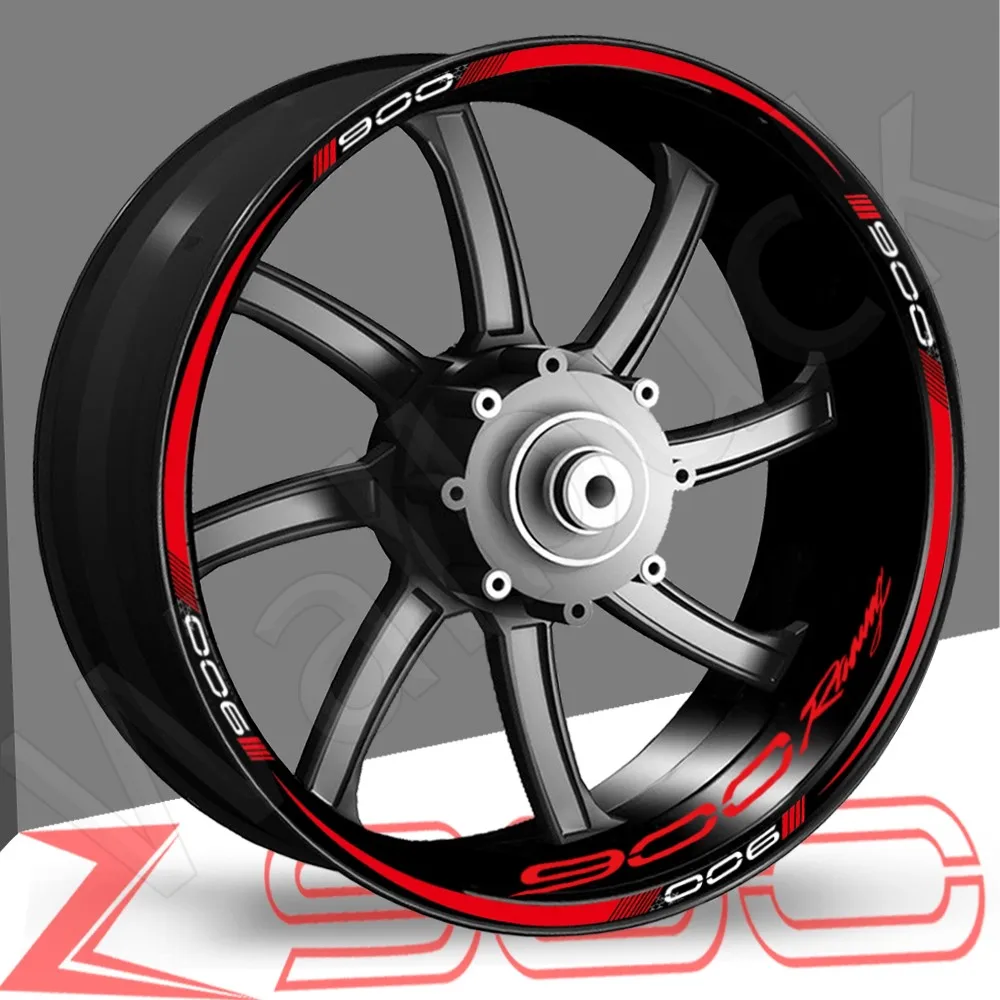 For-Kawasaki-Z900-z-900-Motorcycle-Reflective-Wheels-Sticker-Hub-Decals ...