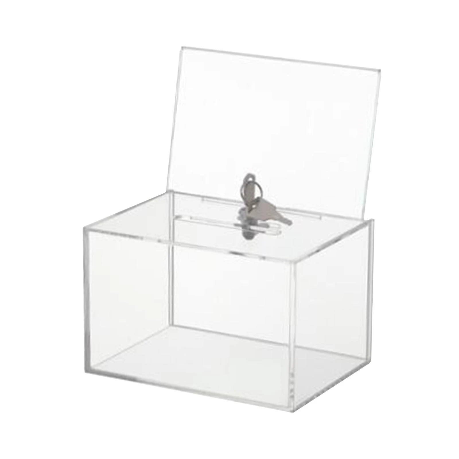 Acrylic Donation Box Lock | Clear Acrylic Mailbox | Acrylic Voting Box ...