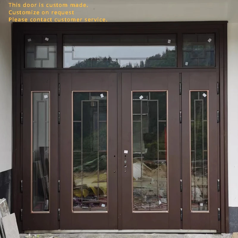 Tempering-Custom-Villa-Doors-Simplicity-Entrance-Light-Luxury-Modern ...