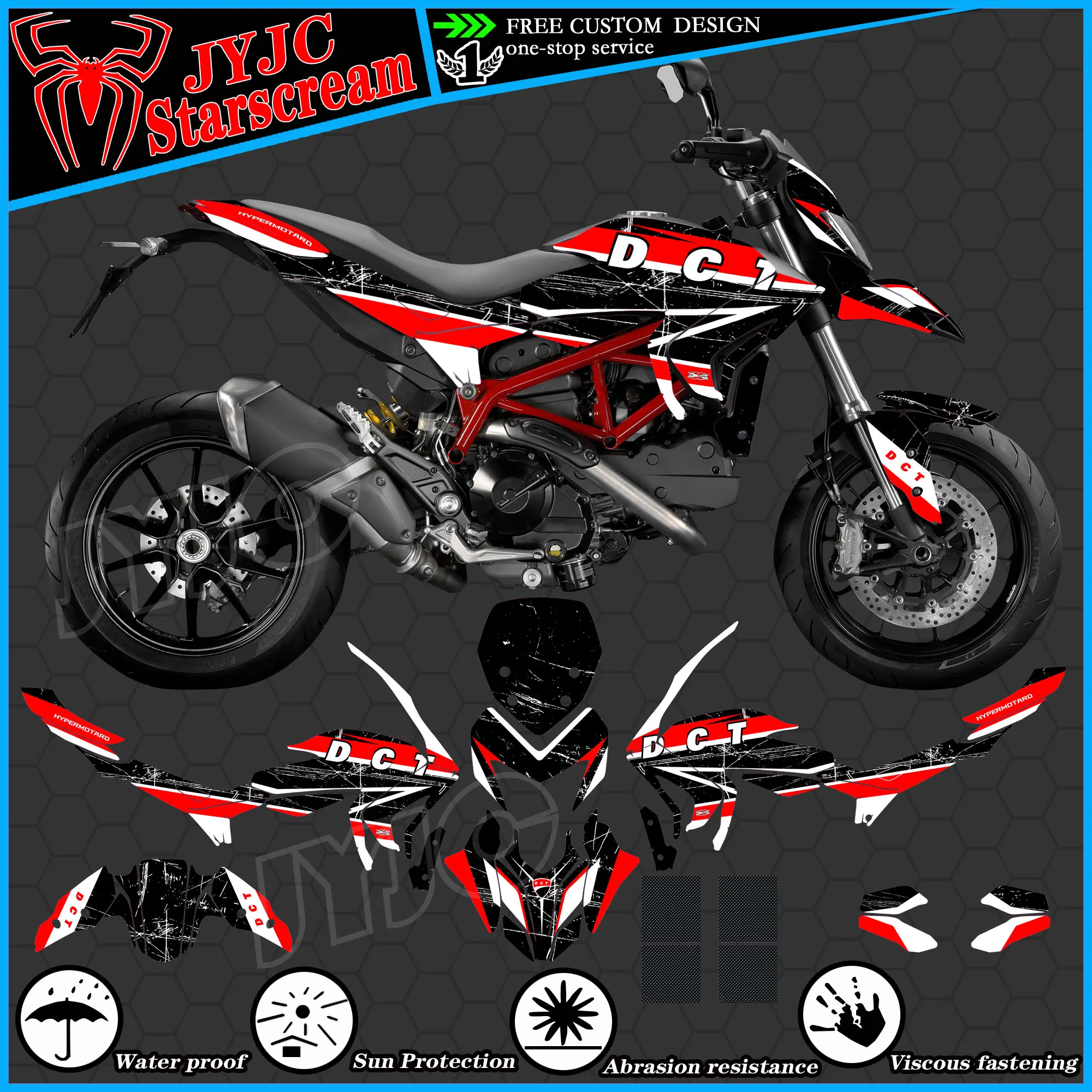 Graphic-Kit-for-DUCATI-2013-2014-2015-2016-HYPERMOTARD-HYPERSTRADA ...