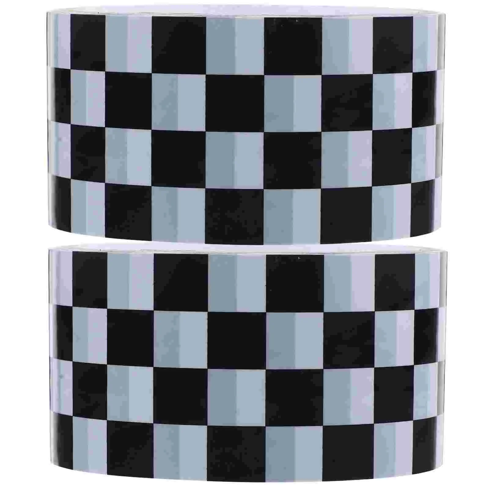 2-Rolls-Shippings-Tape-Checker-Checkered-Decor-Heavy-Duty-Bulletin ...