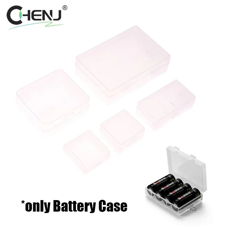 1PCS 2/4 Slots CR123A 16340 Battery Storage Boxes Transparent Hard ...