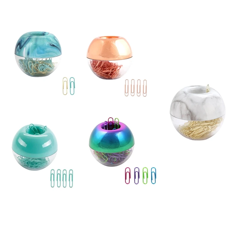 Ceative-Round-Paper-Clips-Storage-Box-Magnetic-Paperclips-Holder ...