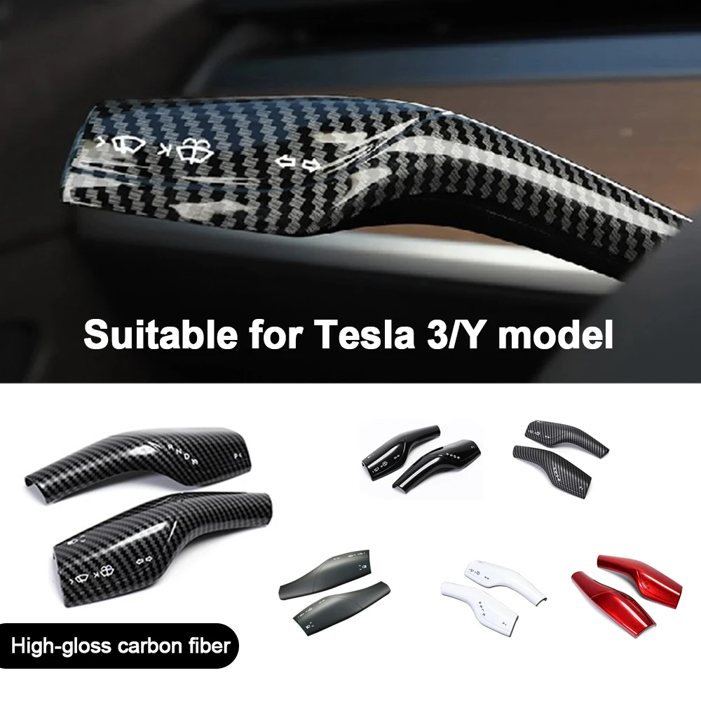 For Tesla Model 3 Y Gear Shift Cover Steering Lever Handle Protection ...