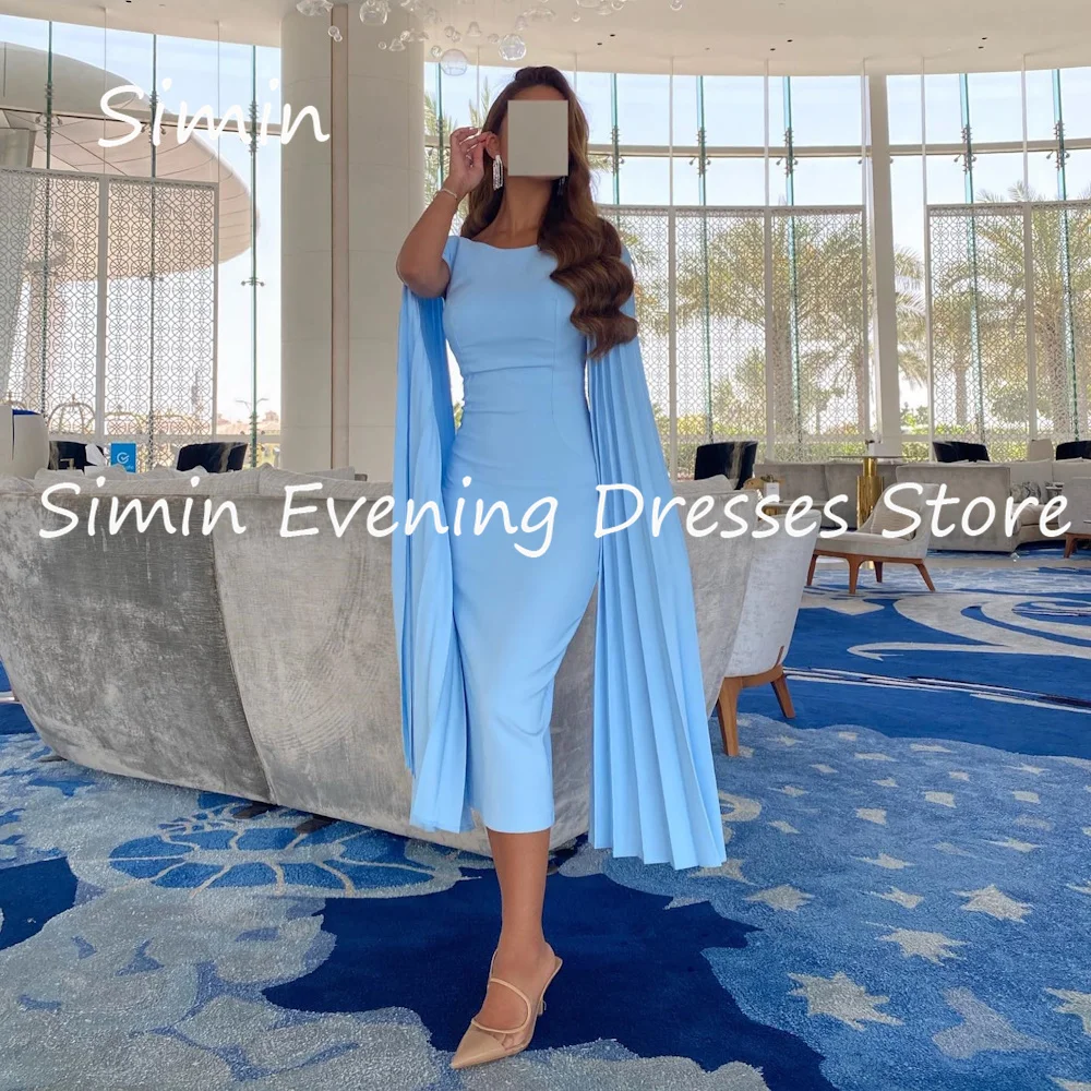 Simin-Satin-Mermaid-O-neck-Saudi-Ruffle-Formal-Prom-Gown-Ankle-length ...
