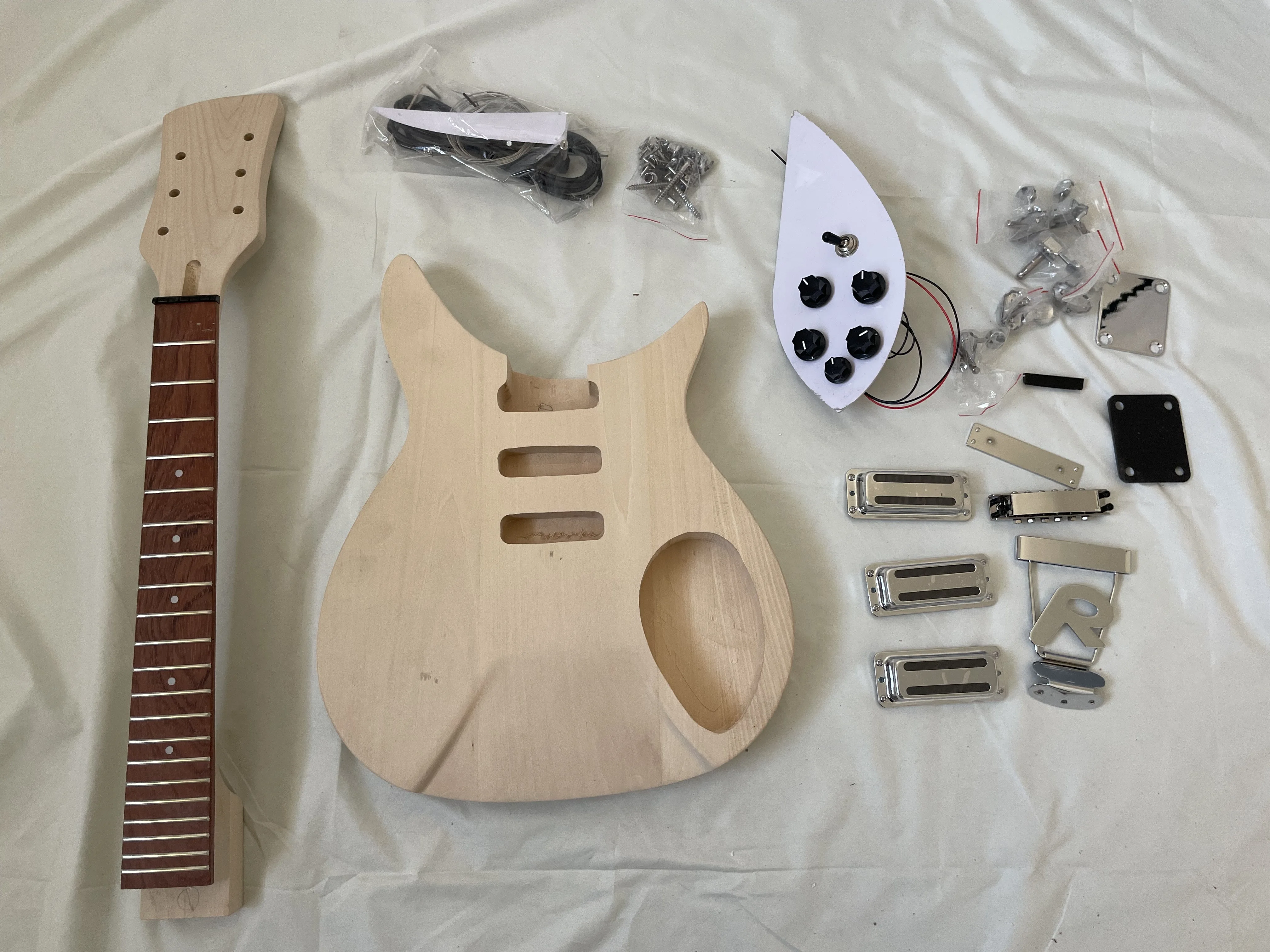 Unfinished-325-DIY-Electric-Guitar-Kit-Mahogany-Body-Neck-Rosewood ...