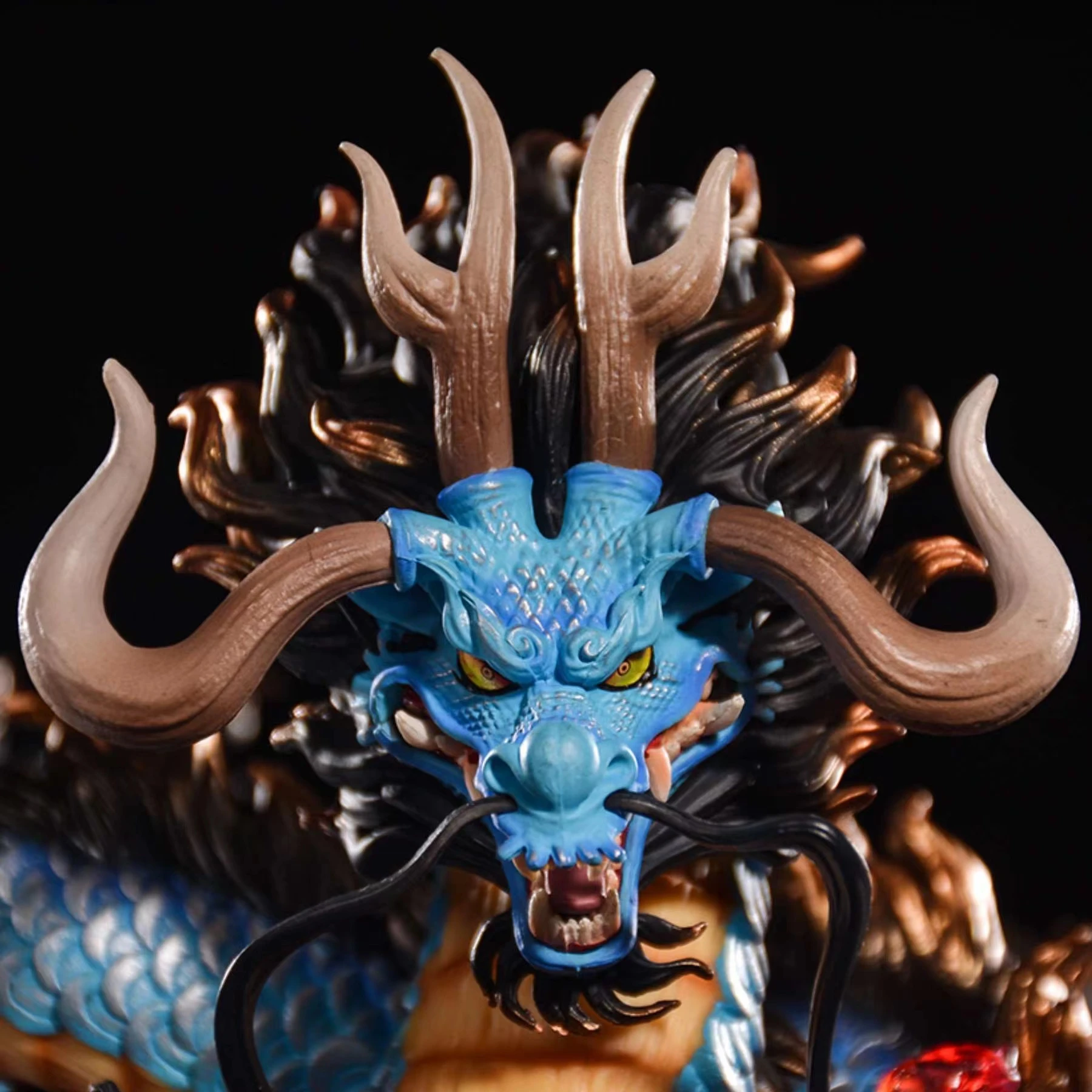 One Piece GK Kaido Dragon Four Emperors With Lamp Action Figure 22cm ...