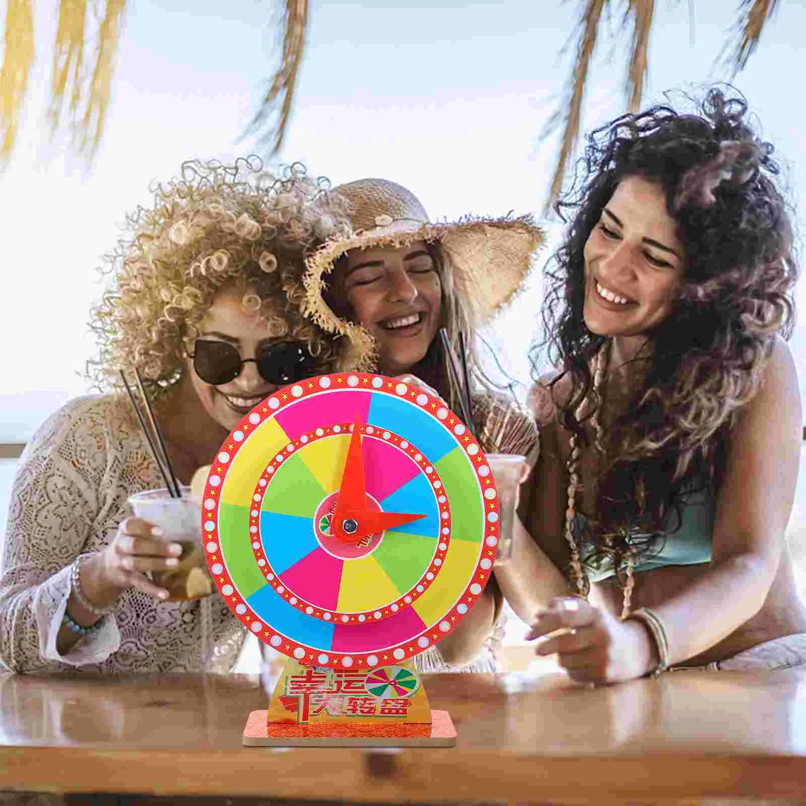 Double-layer-Party-Prize-Wheel-Lottery-Wheel-Fortune-Plastic-Game-Wheel ...