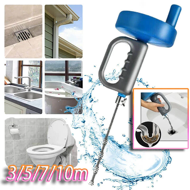 3-5-7-10m-Plumbing-Drain-Auger-Sink-Auger-Hair-Clog-Remover-Heavy-Duty ...