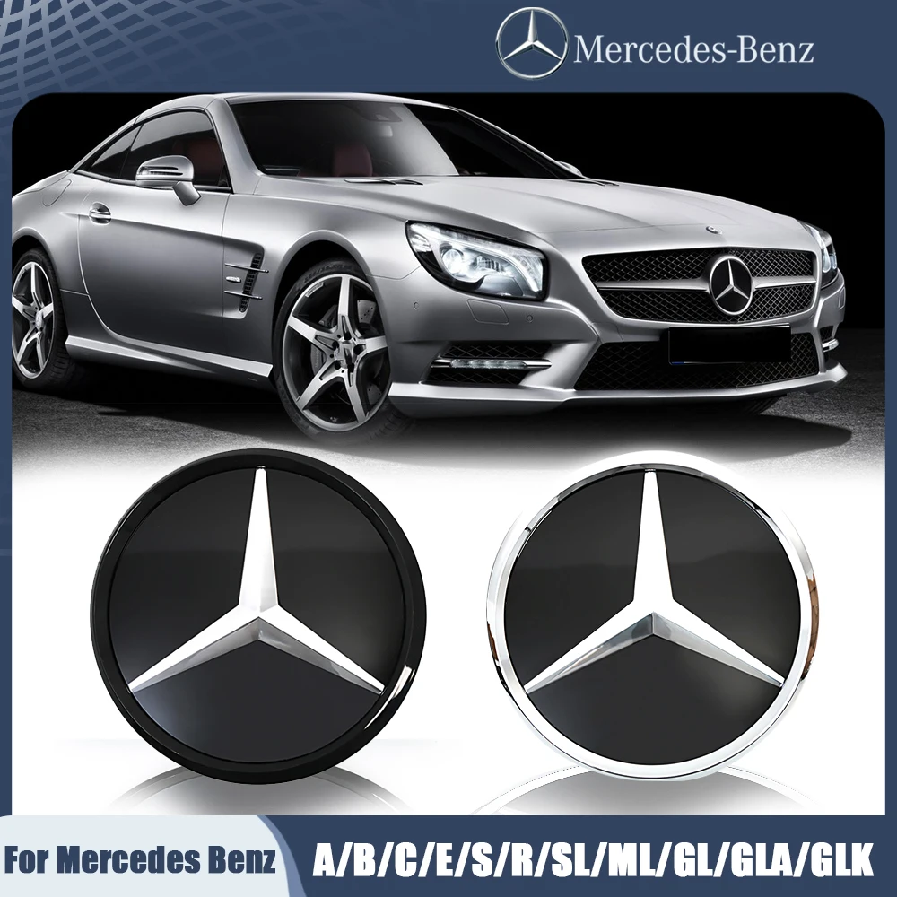 Emblema-de-espejo-LED-para-Mercedes-Benz-insignia-de-rejilla-con ...