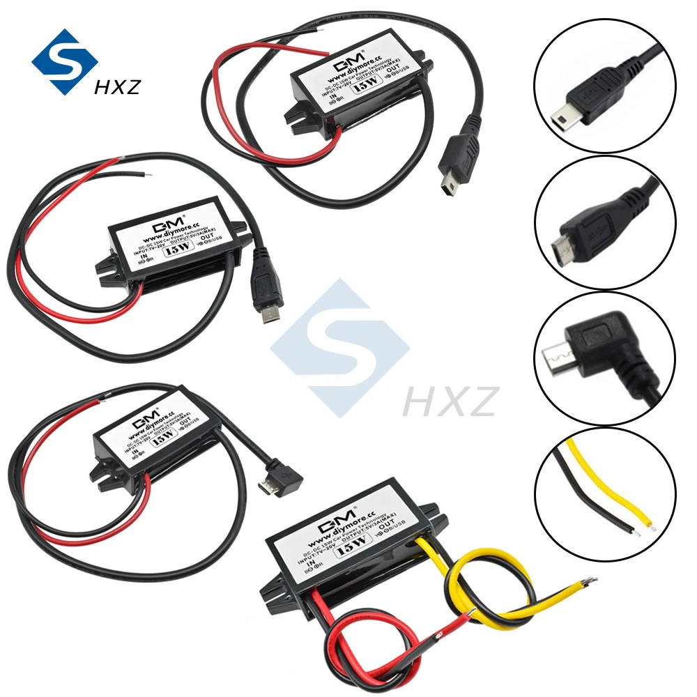 12v 5v Usb Power Converter Inverter | Voltage Converter 12v 5v Auto ...