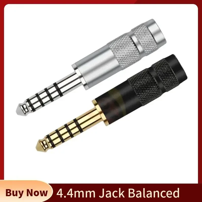Balanced-Interface-4-4mm-Jack-5-Poles-Male-Plug-Rhodium-Gold-Plated ...