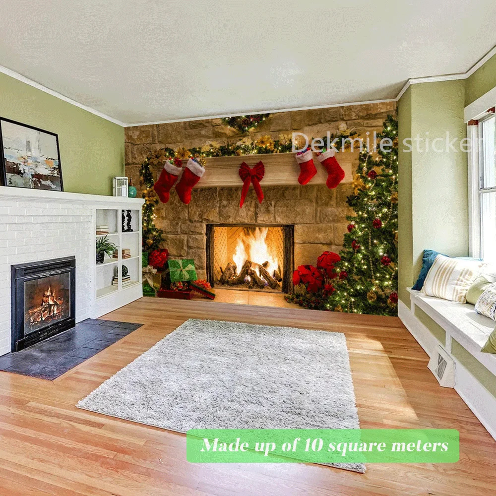 3d Fireplace Wallpaper