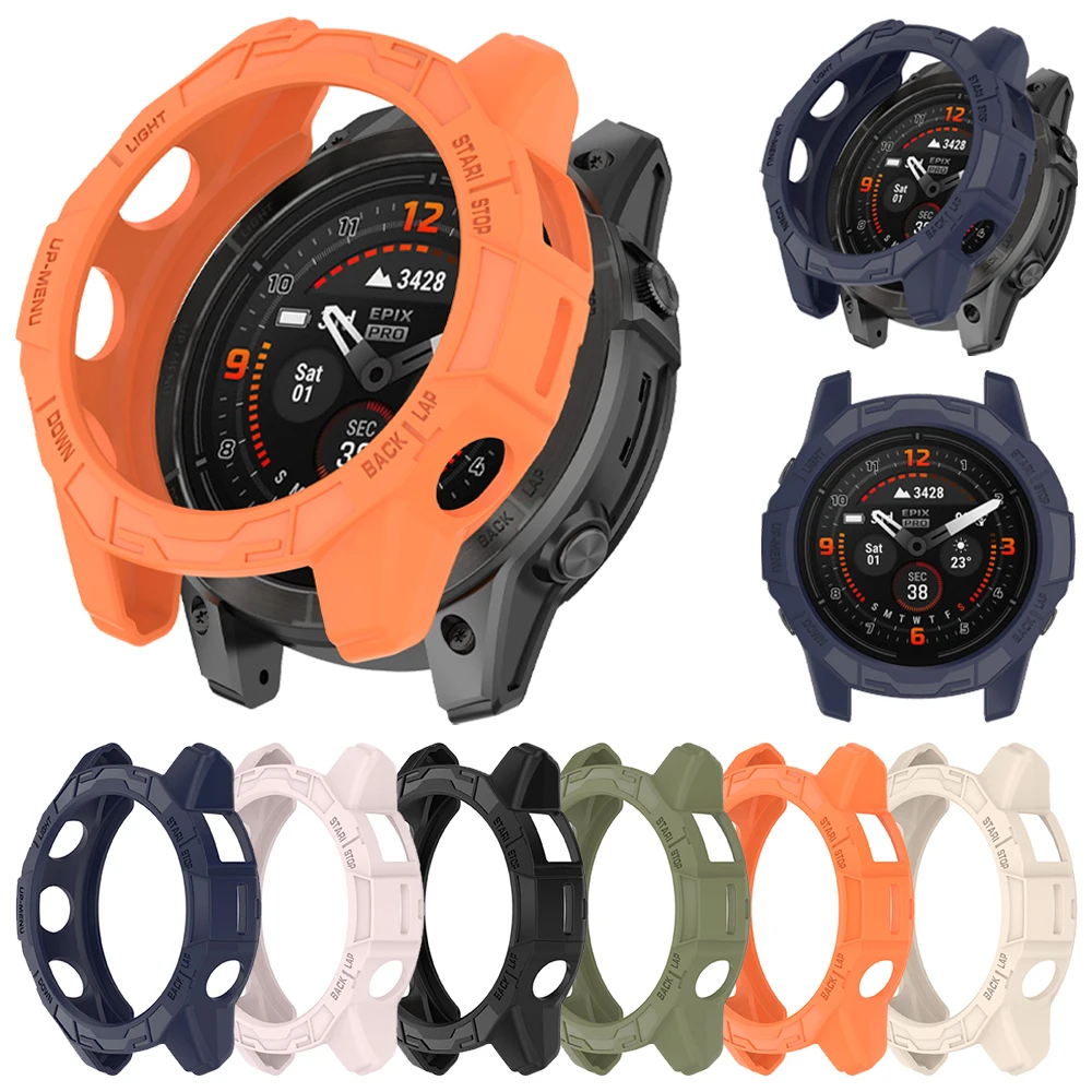 Protector Shell Case for Garmin Fenix 7 7X Pro 51mm Watch Hollow Bumper ...