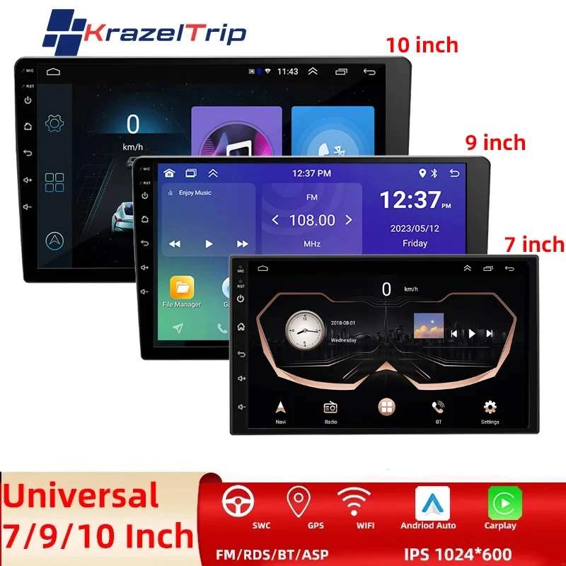 Universal-7-9-10-Inch-2-Din-Android-Auto-Carplay-Car-Radio-Audio ...
