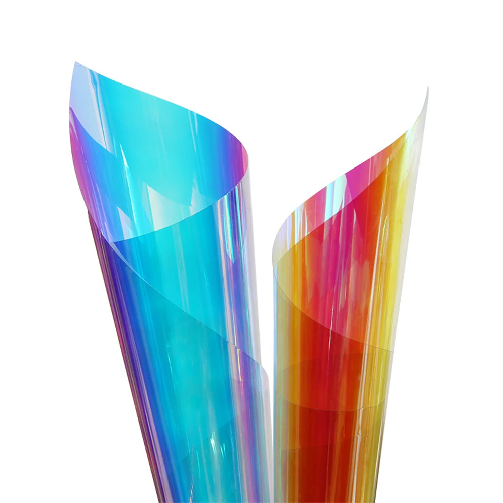 Holographic Clear Window Film Iridescent Dichroic Vinyl Decorative ...