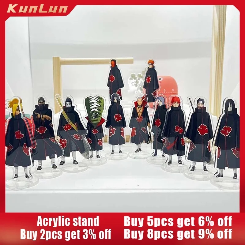 8CM-12pcs-Naruto-Figure-Akatsuki-Acrylic-Stand-Mini-Uchiha-Itachi ...