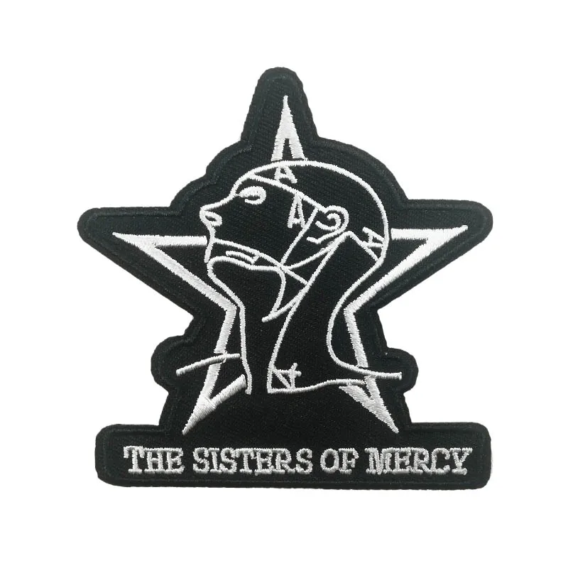 The Sisters of Mercy Band Patches for clothing Sew On Iron Embroidered ...