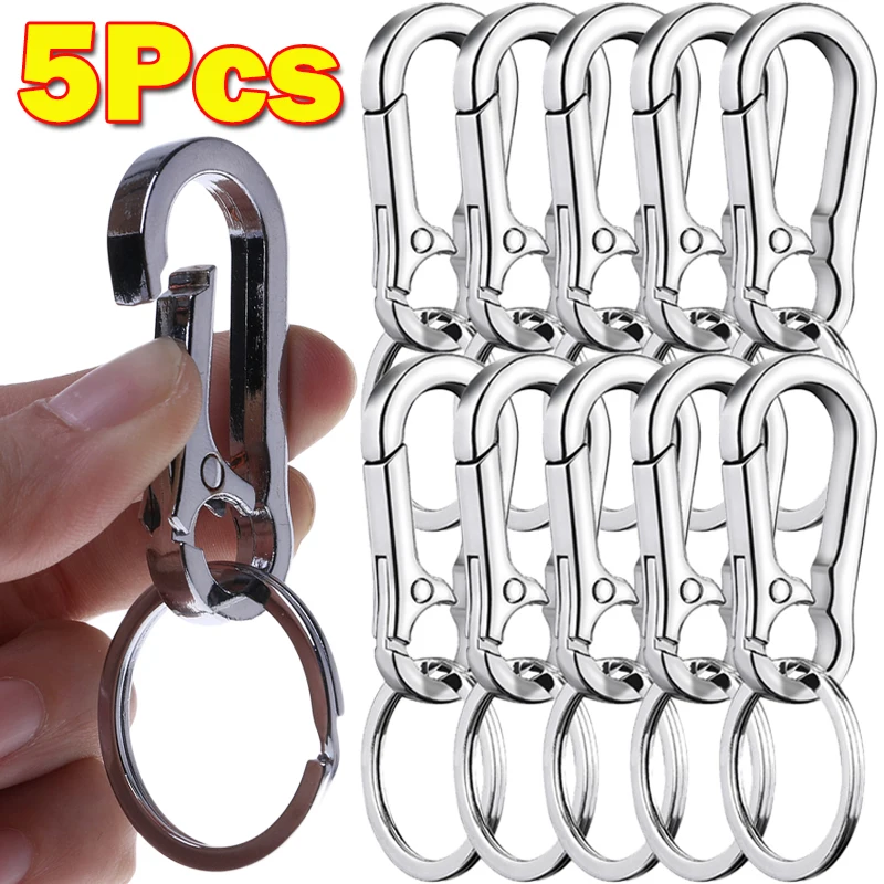 5Pcs-Metal-Gourd-Buckle-Keychain-Climbing-Hook-Car-Keychain-Strong ...