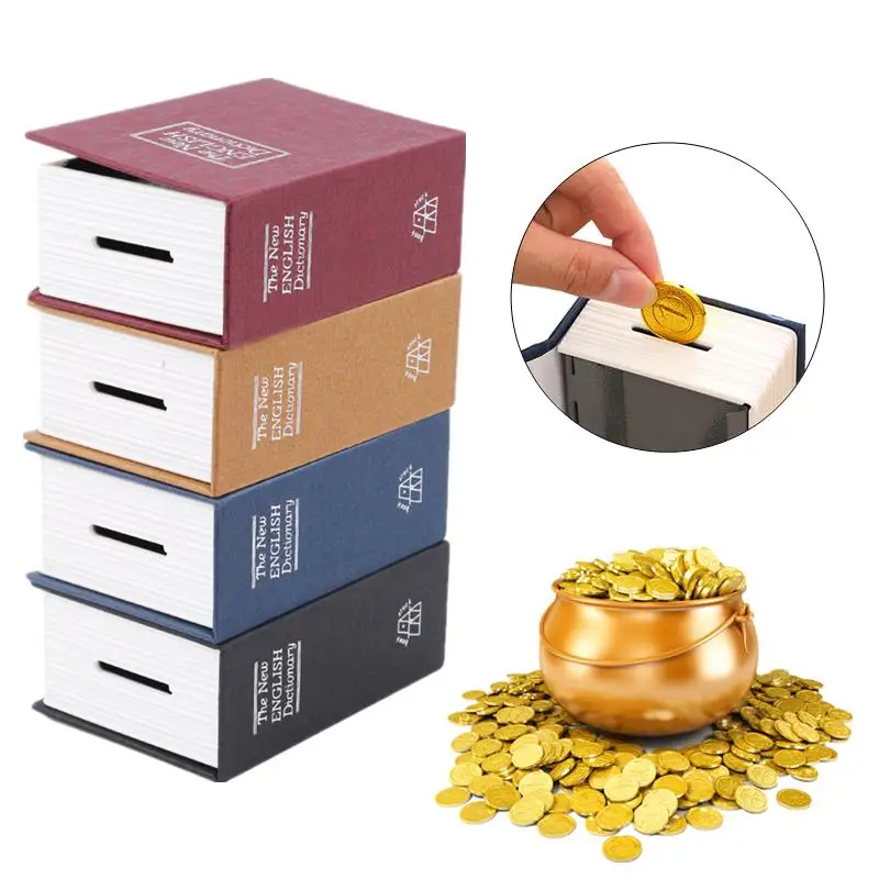 Mini Secret Stash Money Safe Box Hidden Casket Book Box With Lock ...