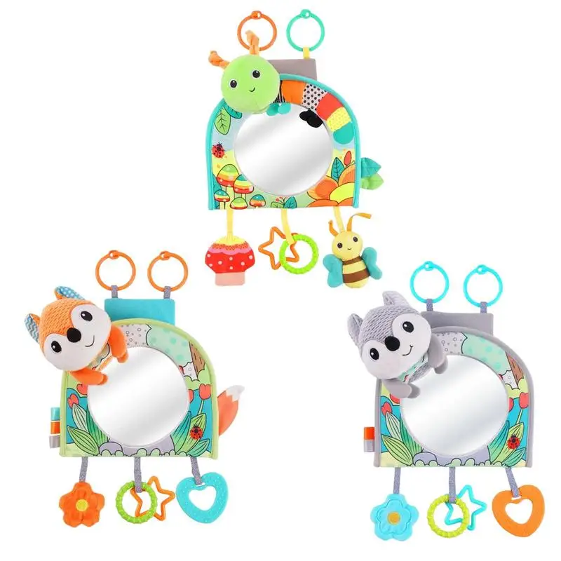 Baby-Car-Mirror-Back-Seat-Rear-View-Mirror-Cartoon-Animal-Plush-Toys ...