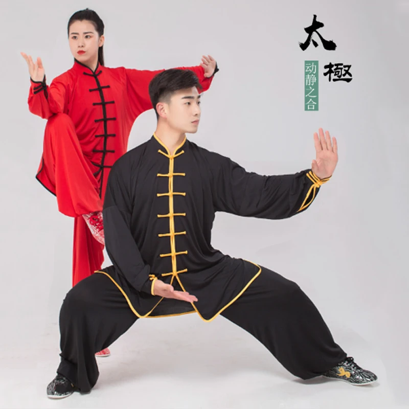 2pcs Men Women Chinese Traditional Kung Fu Suit Soft Fabric Tai Chi ...
