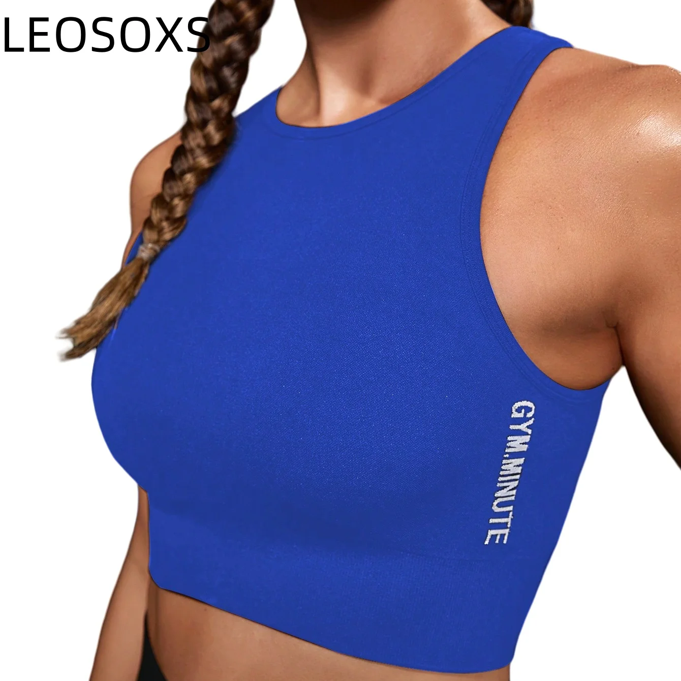 LEOSOXS Quick-drying Breathable Yoga Vest Slim-fit Waist Shock-Proof ...