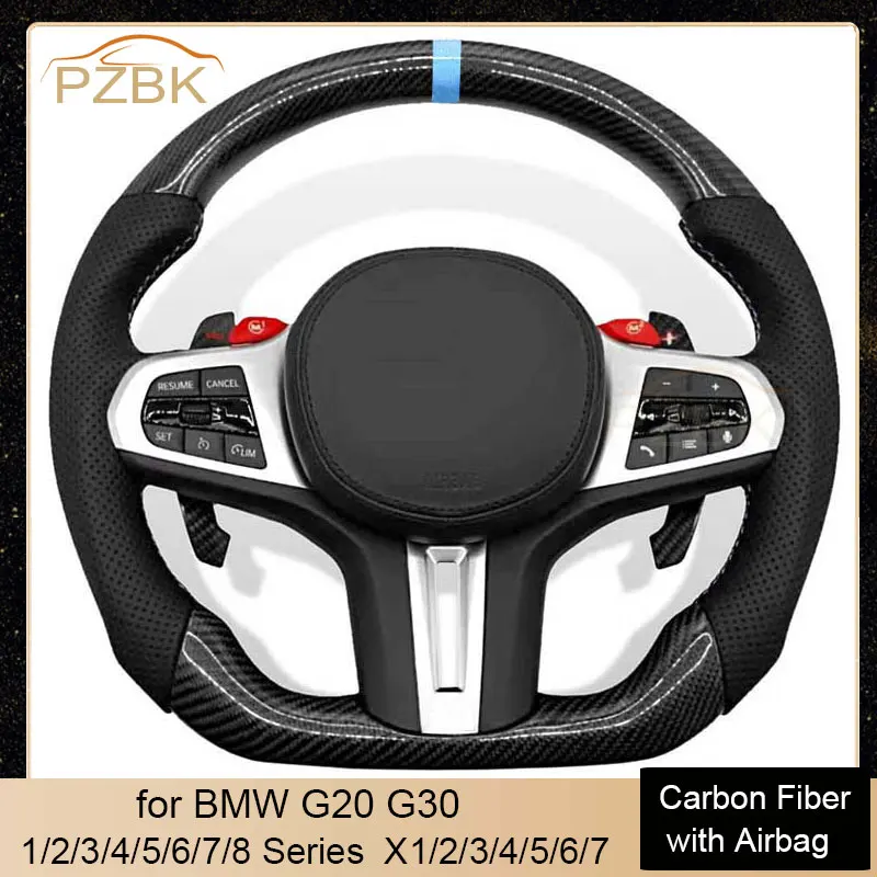 CUSTOM STEERING WHEEL FOR G20 3 SERIES CARBON FIBER CUSTOM STEERING ...
