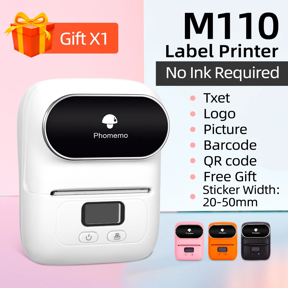 Dropshipping-Proce-Phomemo-M110-Thermal-Label-Printer-Wireless-Portable ...