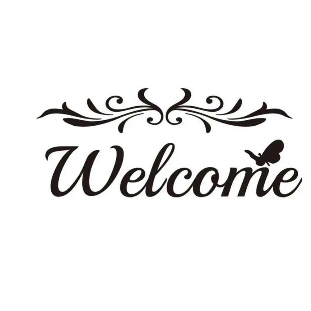 Welcome-Vinyl-Wall-Decal-Home-Door-Sticker-DIY-Removable-PVC-Sticker ...