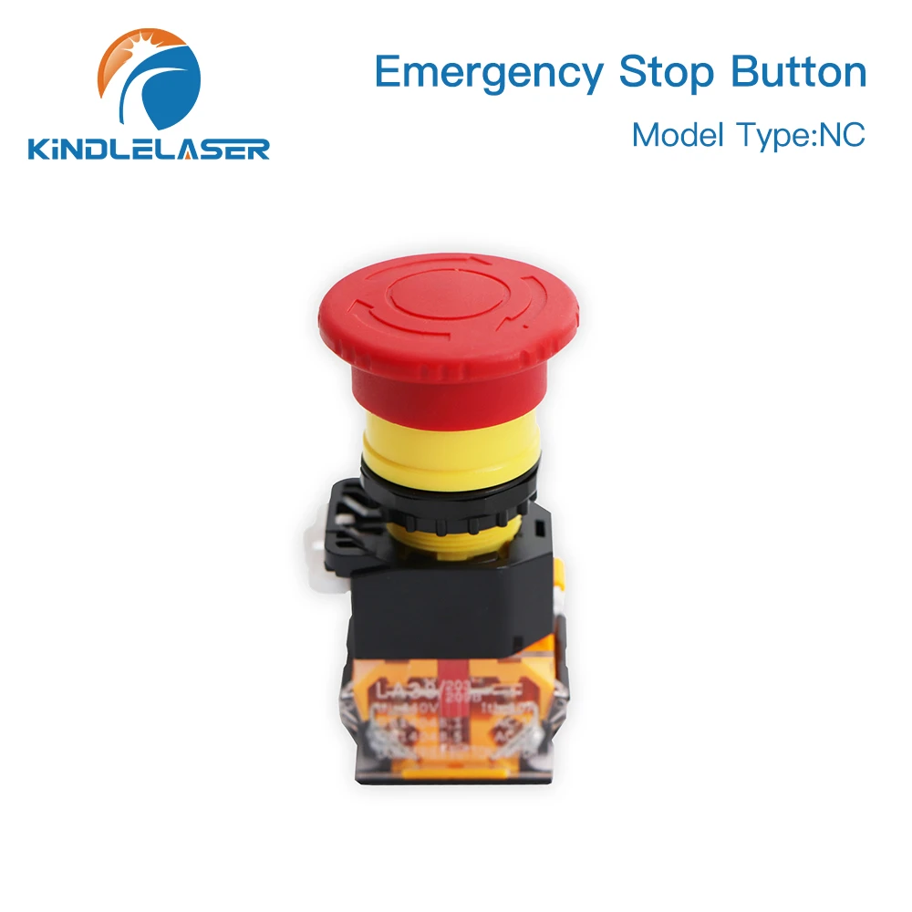 KINDLELASER Emergency Stop Button NC for CO2 Laser Engraving Cutting ...