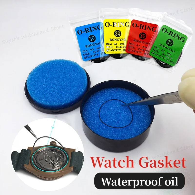 Watch-O-Ring-Waterproof-Rubber-Watch-Back-Cover-Gaskets-0-5mm-0-6mm-0 ...