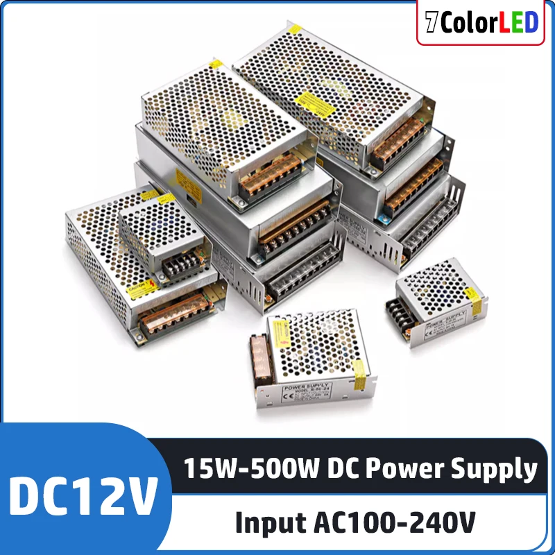 Switching-Power-Supply-Light-Transformer-AC100-240V-DC12V-Source ...