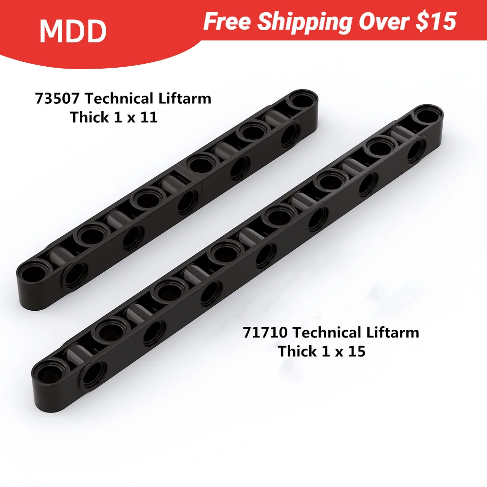 1 Pcs Buildings Blocks 71710 1 x 15, 73507 1 x 11 High-Tehc Liftarm ...