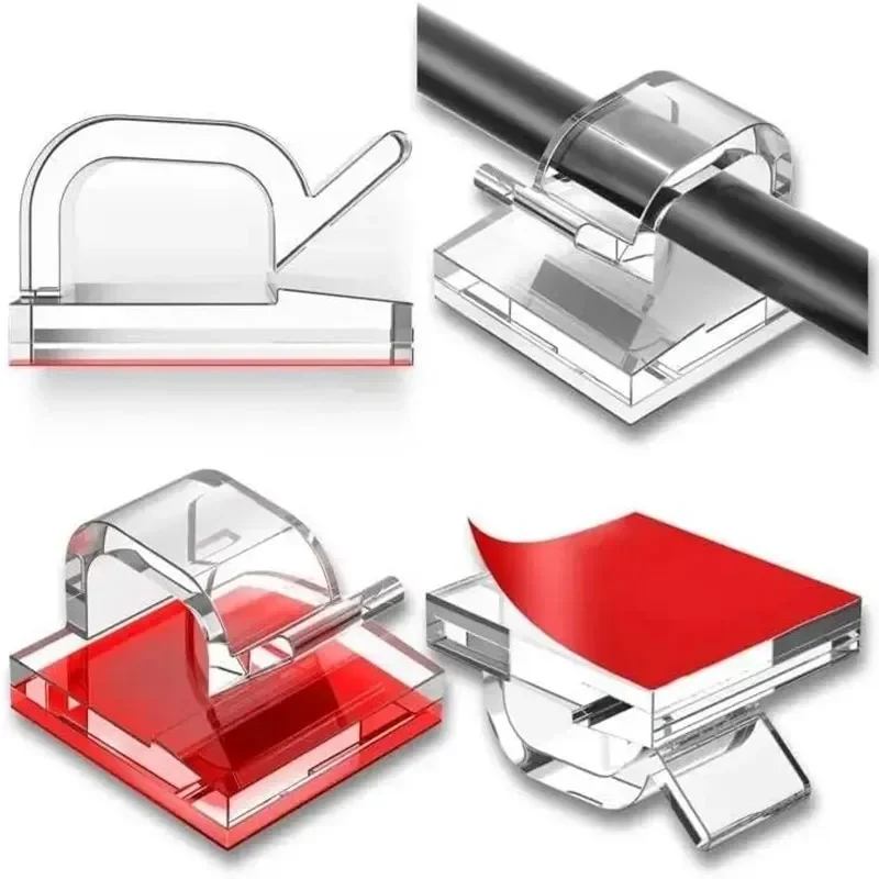 5-10-20-50PCS-Cable-Organizer-Clips-Cable-Management-Wire-Manager-Cord ...