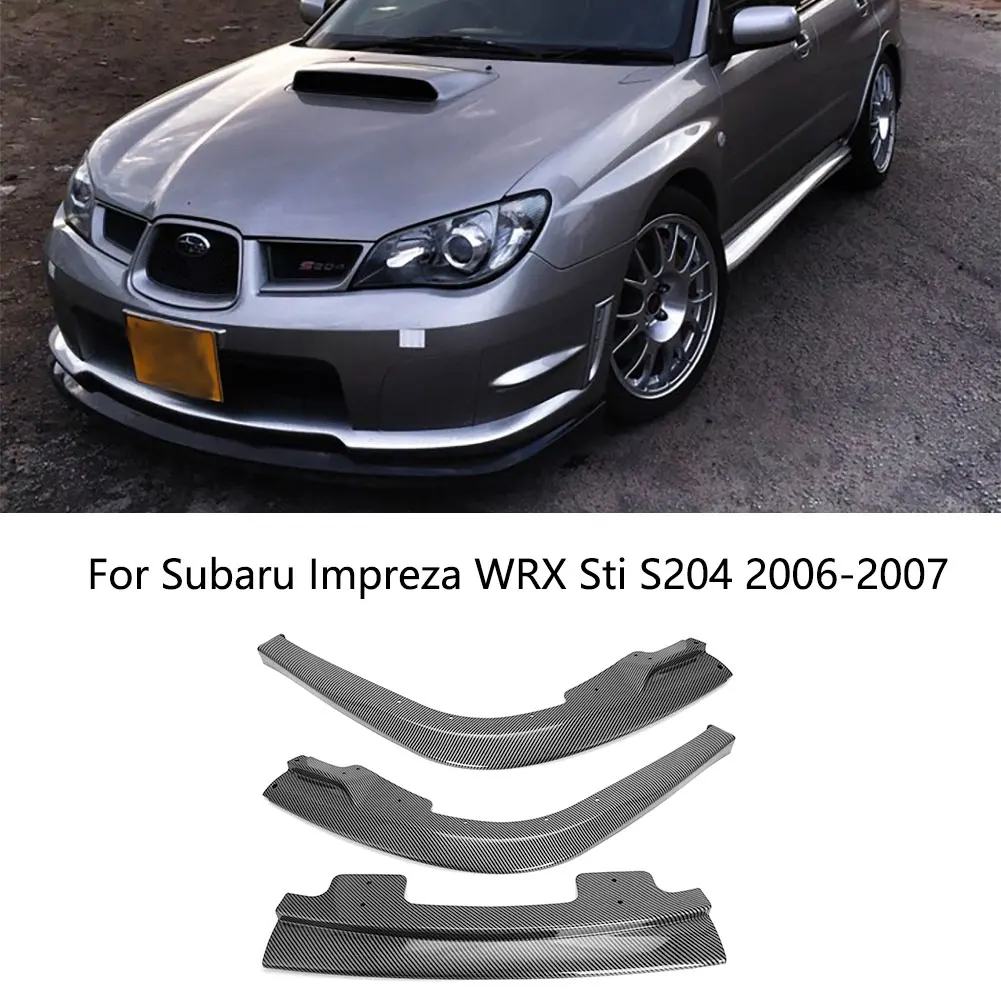 For-Subaru-Impreza-WRX-Sti-S204-2006-2007-Car-Front-Bumper-Lip-Spoiler ...