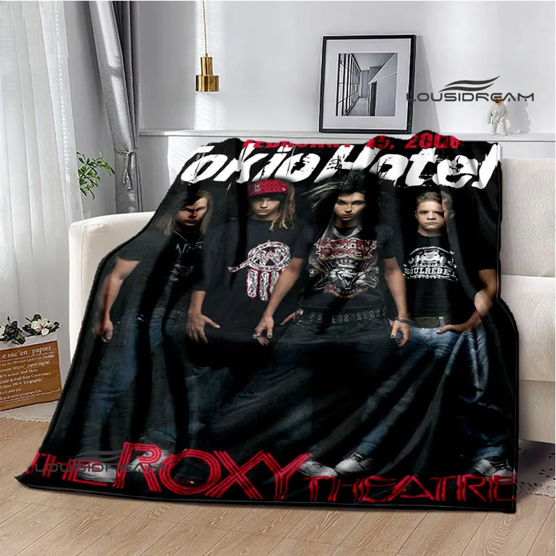 Tokio-Hotel-band-Retro-printed-blanket-warm-blanket-flannel-soft-and ...