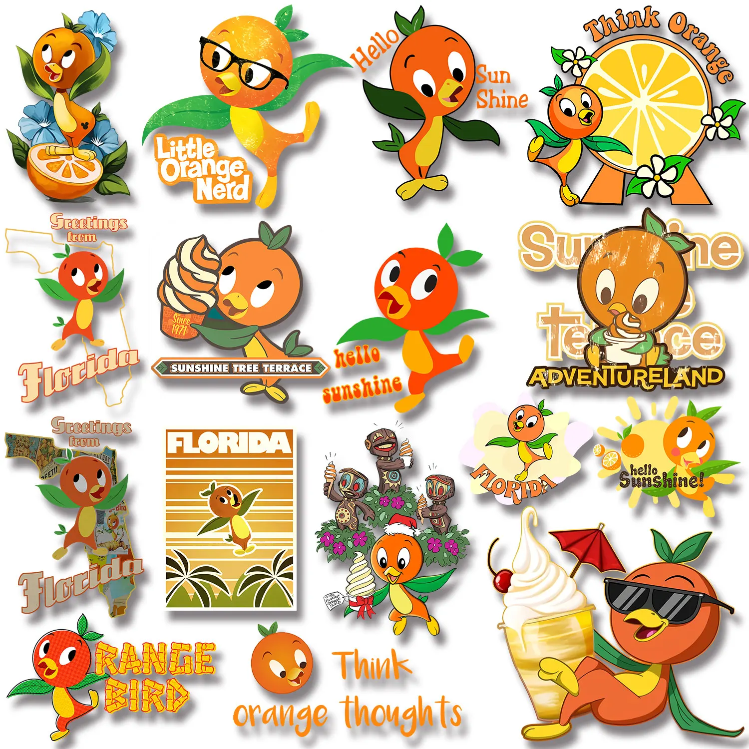 Orange Bird Disney Shirt | Disney Orange Bird Patch | Heat Transfer ...