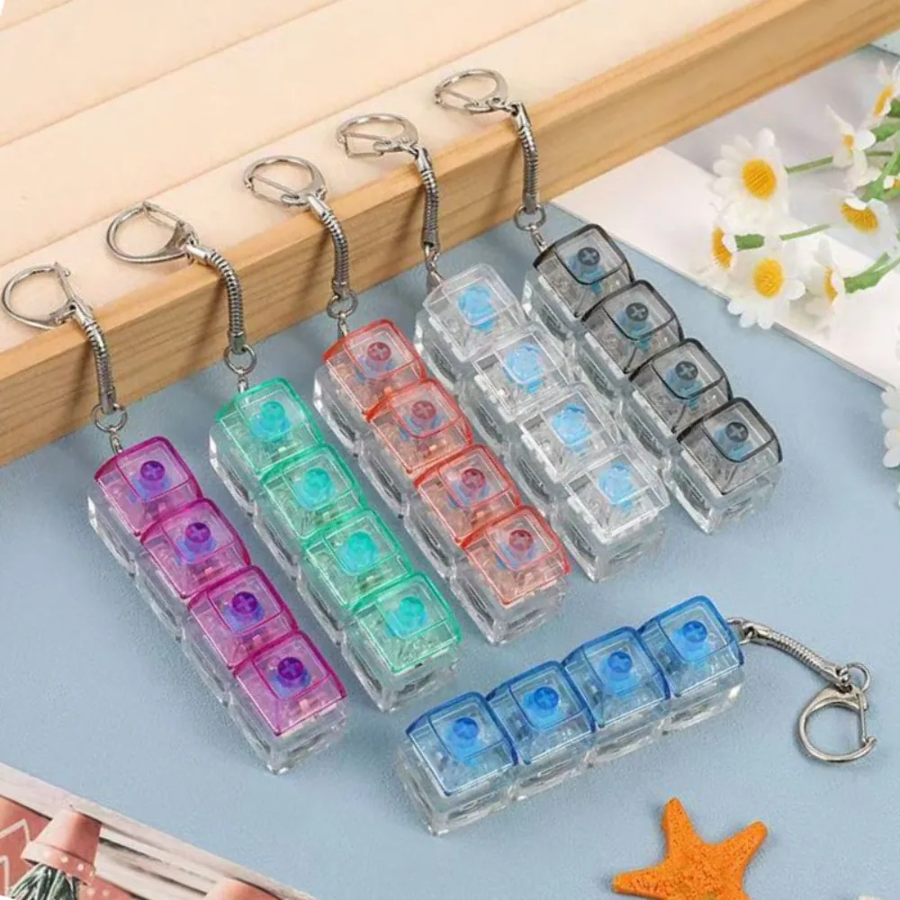 Color PC Decompression Button 4 Key Pinch Music Mechanical Keyboard ...